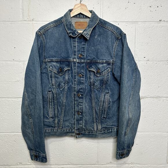Levi's | Jackets & Coats | Vintage 8s Levis Type 3 Denim Jacket Stone ...
